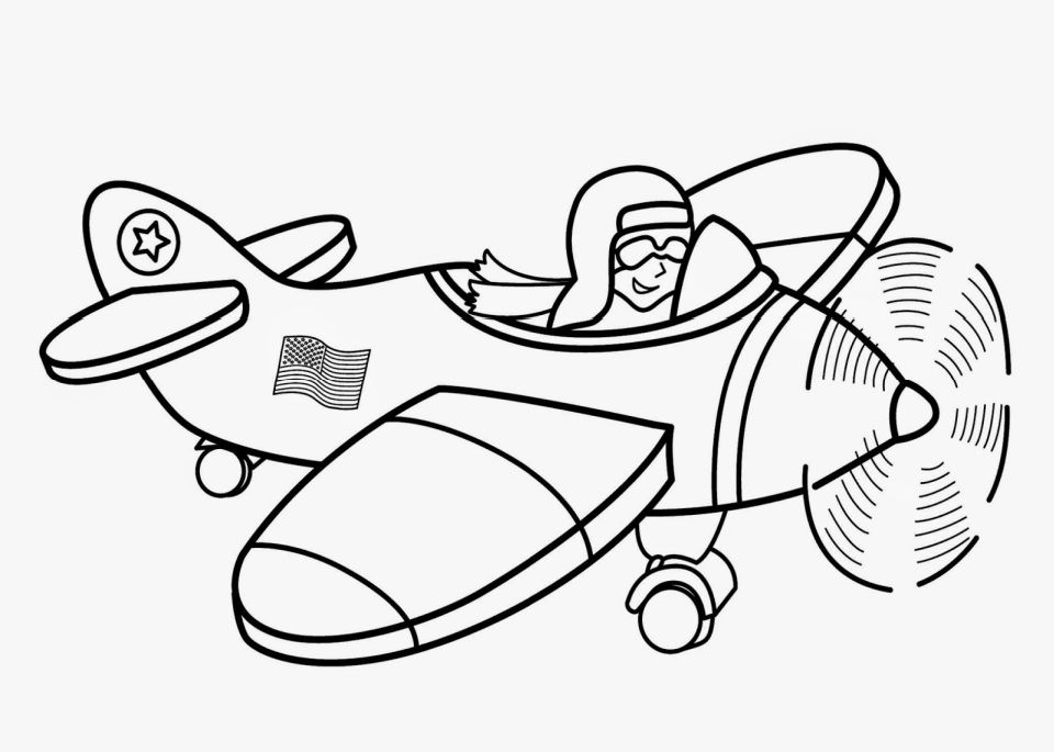 25 Free Airplane Coloring Pages for Kids and Adults