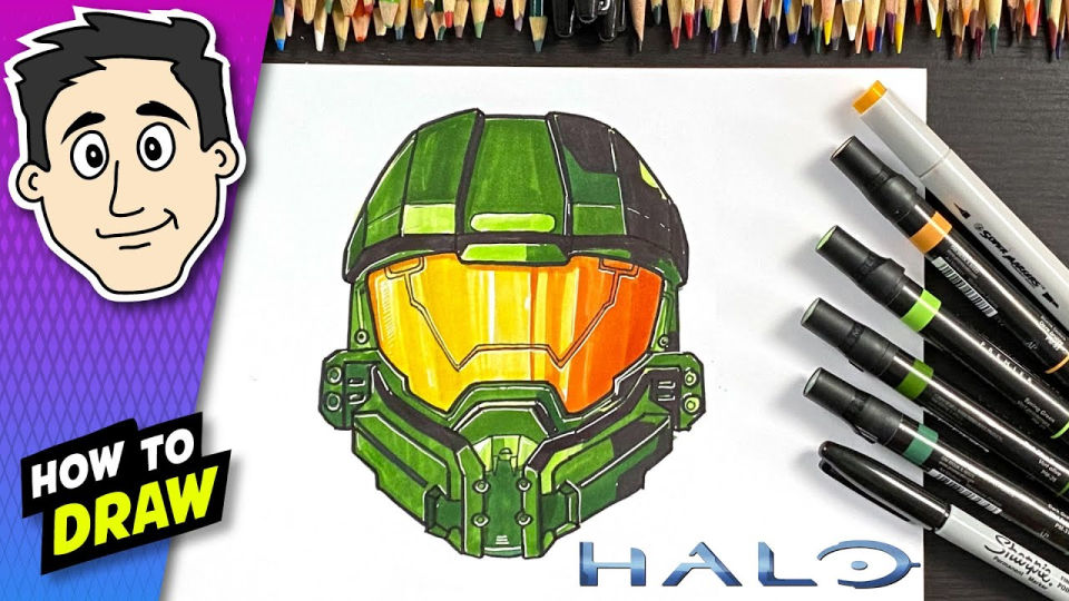 20 Master Chief Drawing Ideas - Draw Master Chief Halo