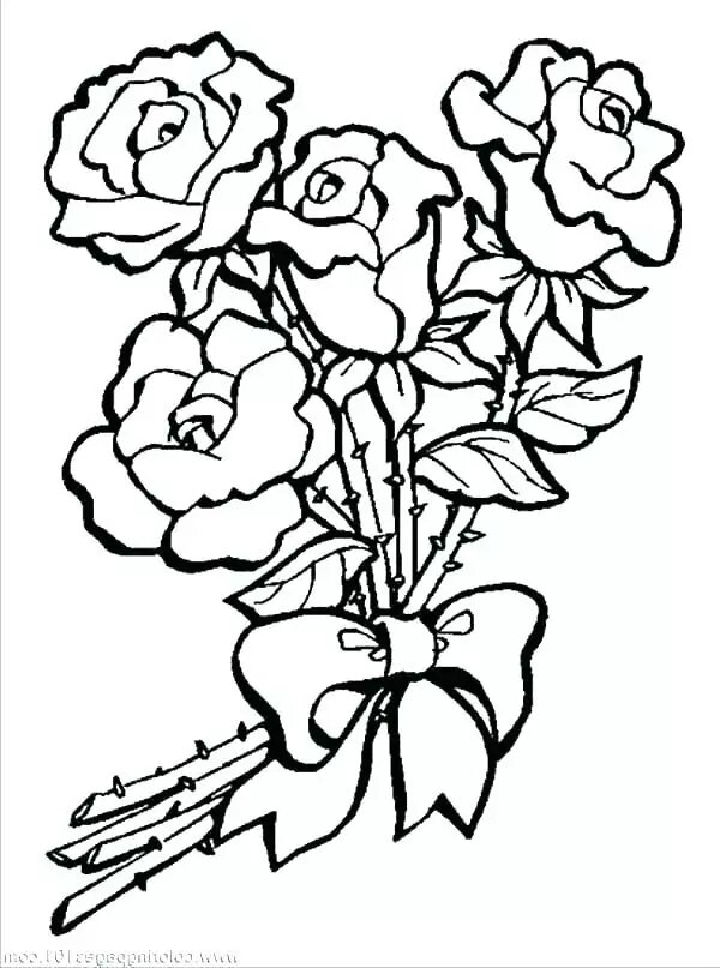 20 Free Rose Coloring Pages for Kids and Adults