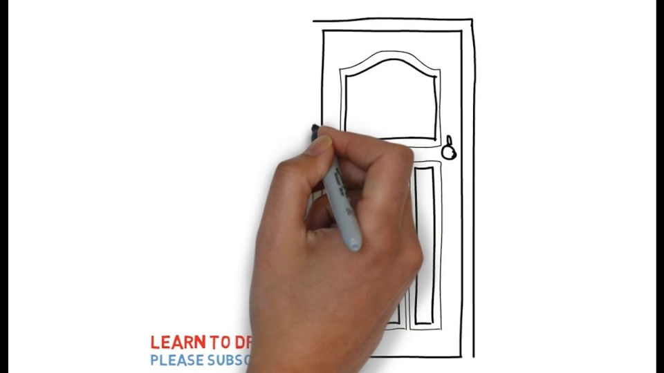 25 Easy Door Drawing Ideas - How to Draw a Door