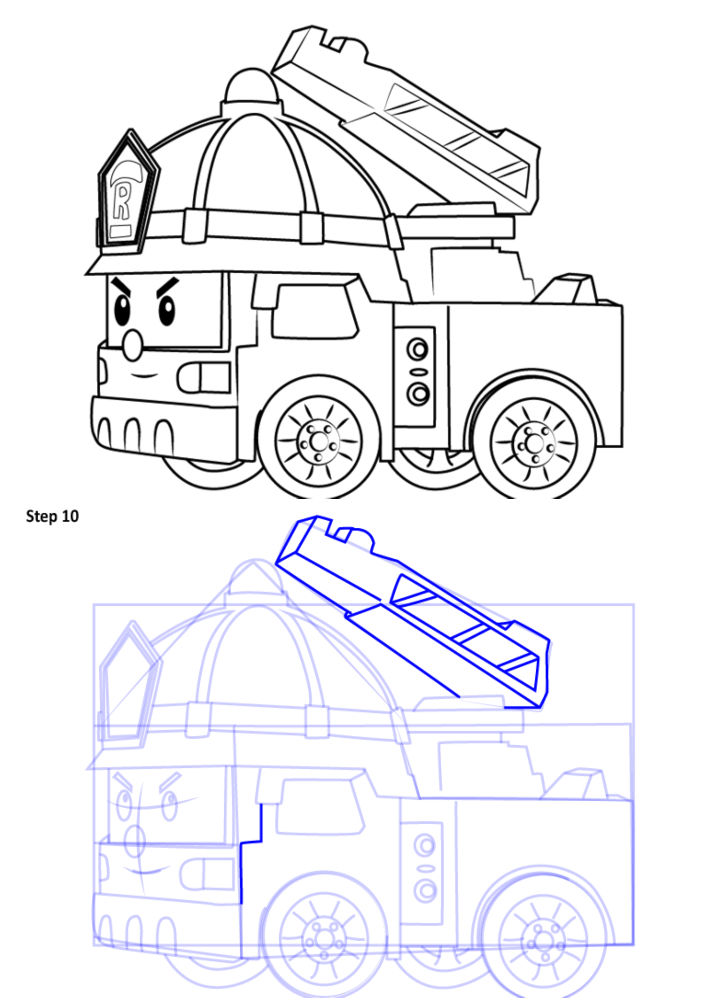 25 Easy Fire Truck Drawing Ideas - How to Draw