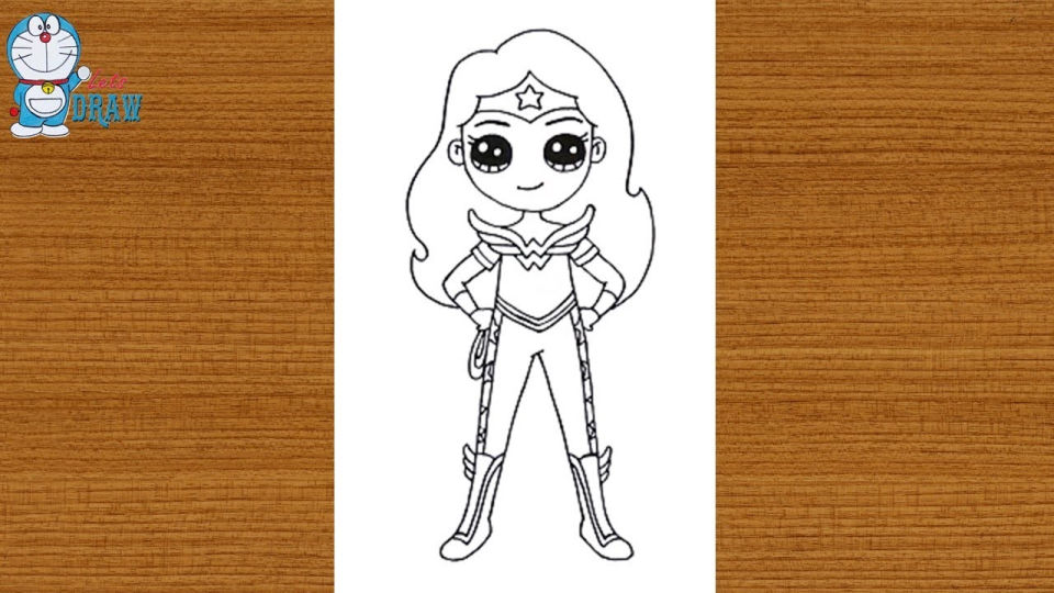 25 Easy Wonder Woman Drawing Ideas - How to Draw