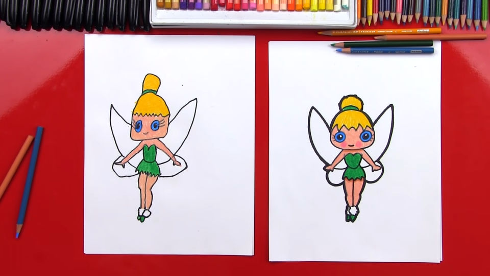 25 Easy Tinkerbell Drawing Ideas - How to Draw Tinkerbell
