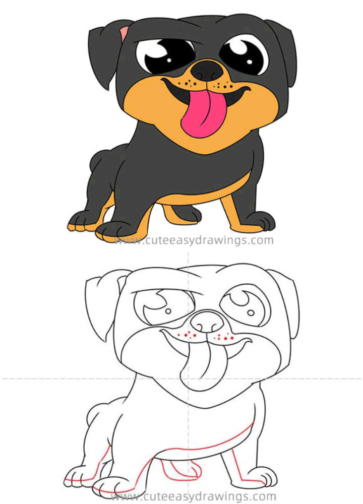 25 Easy Puppy Drawing Ideas - How to Draw a Puppy