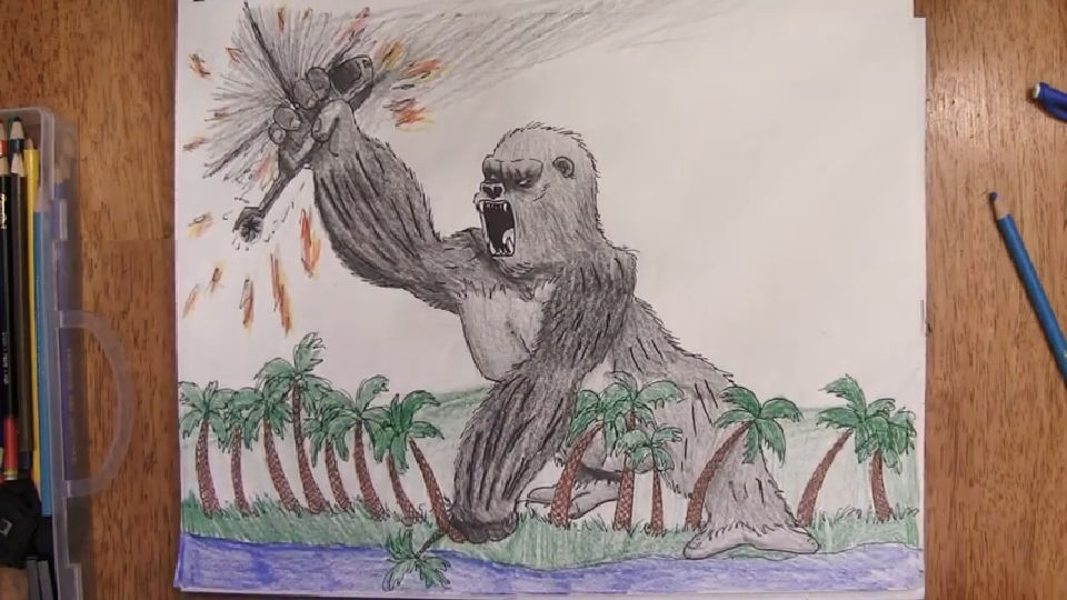 25 Easy King Kong Drawing Ideas - How to Draw