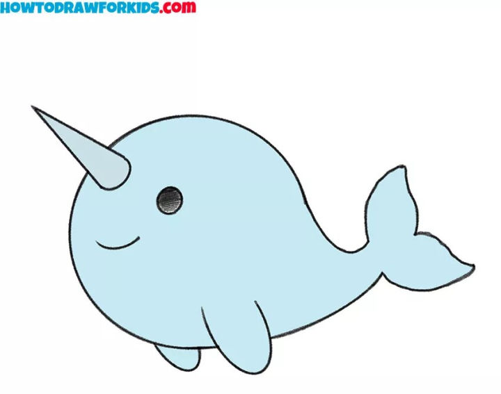25 Easy Narwhal Drawing Ideas - How to Draw a Narwhal