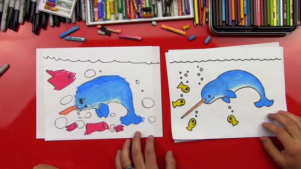 25 Easy Narwhal Drawing Ideas - How to Draw a Narwhal