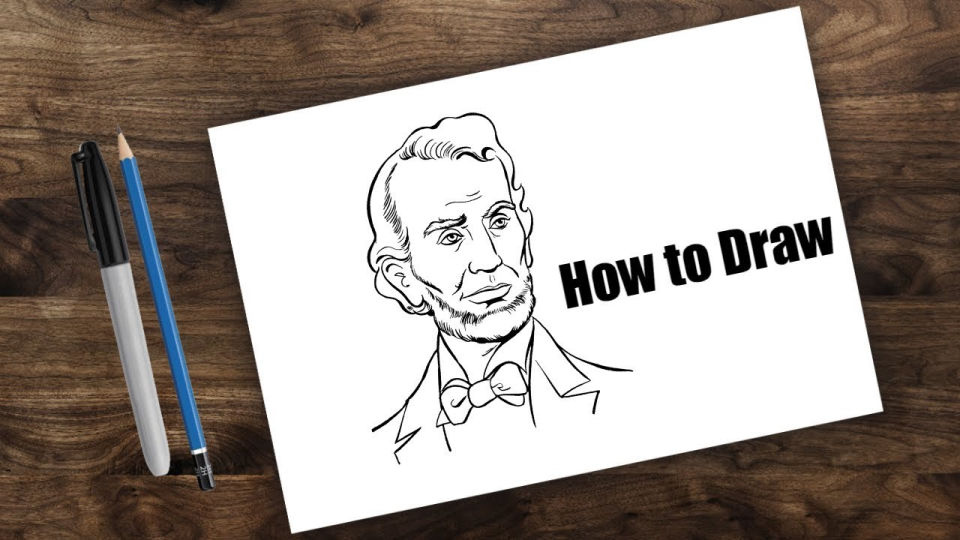 25 Easy Abraham Lincoln Drawing Ideas - How to Draw