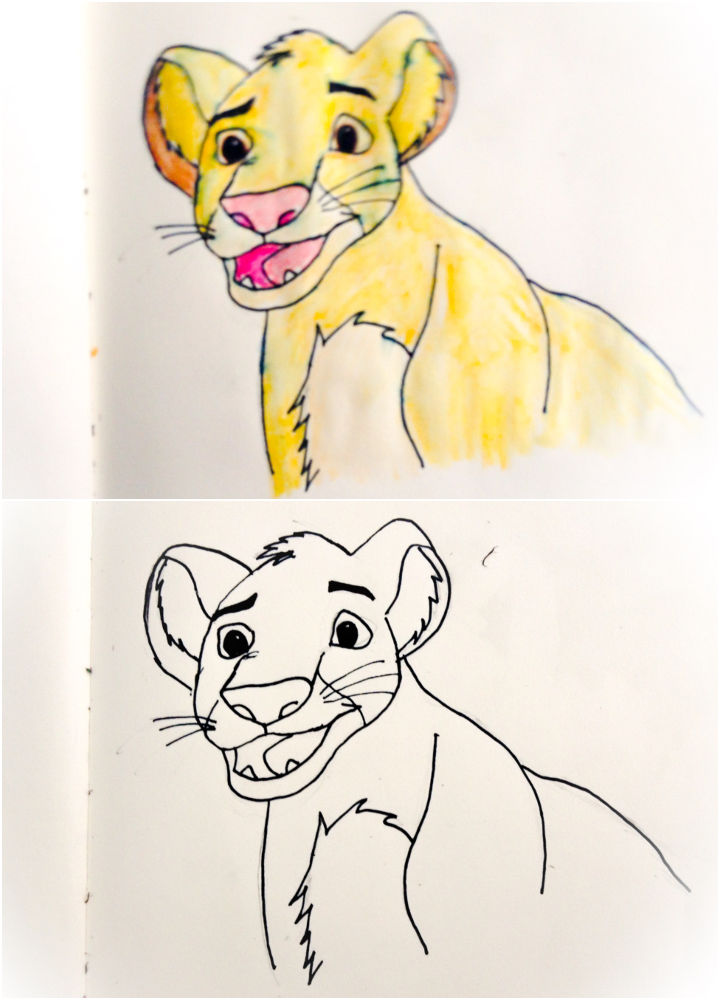 25 Easy Simba Drawing Ideas - How to Draw Simba