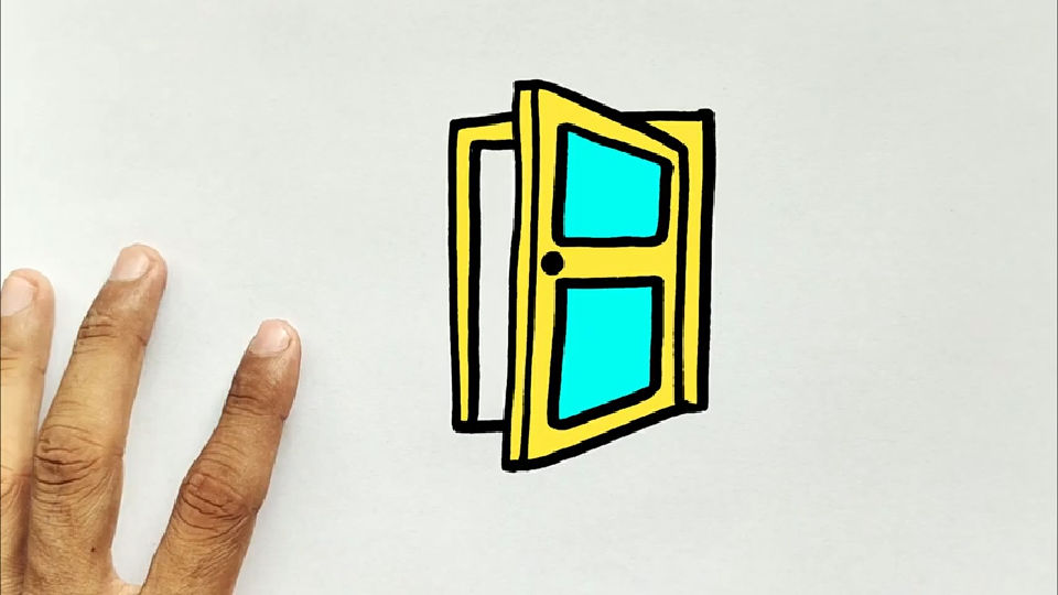 25 Easy Door Drawing Ideas - How to Draw a Door