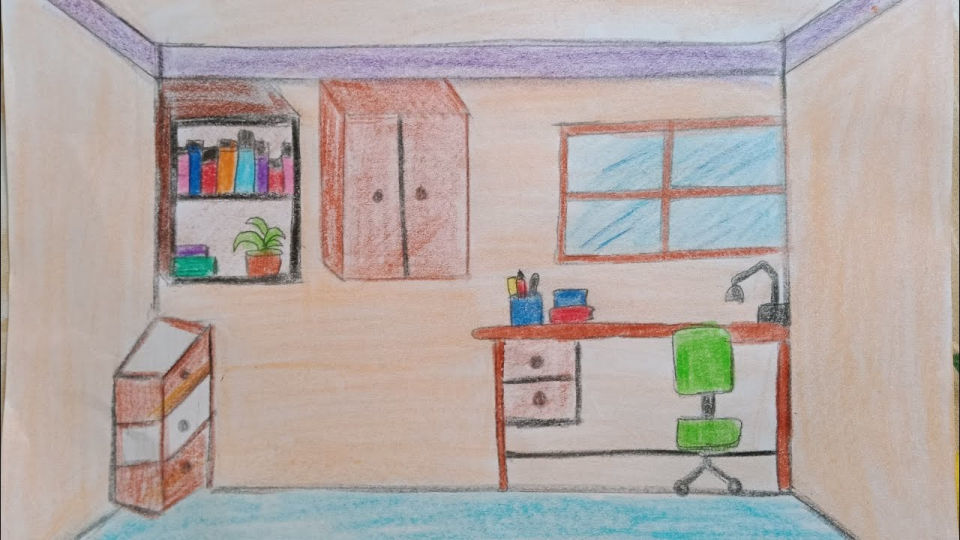 25 Easy Room Drawing Ideas - How to Draw a Room