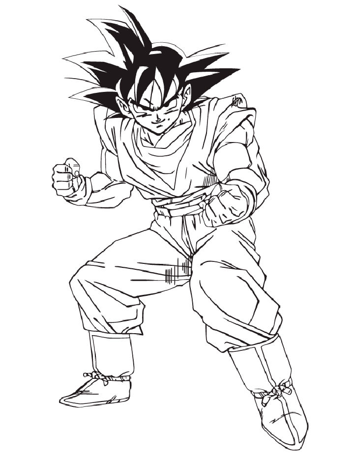 25 Free Goku Coloring Pages for Kids and Adults