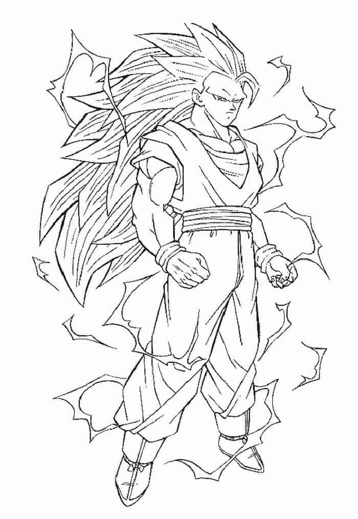 25 Free Goku Coloring Pages for Kids and Adults