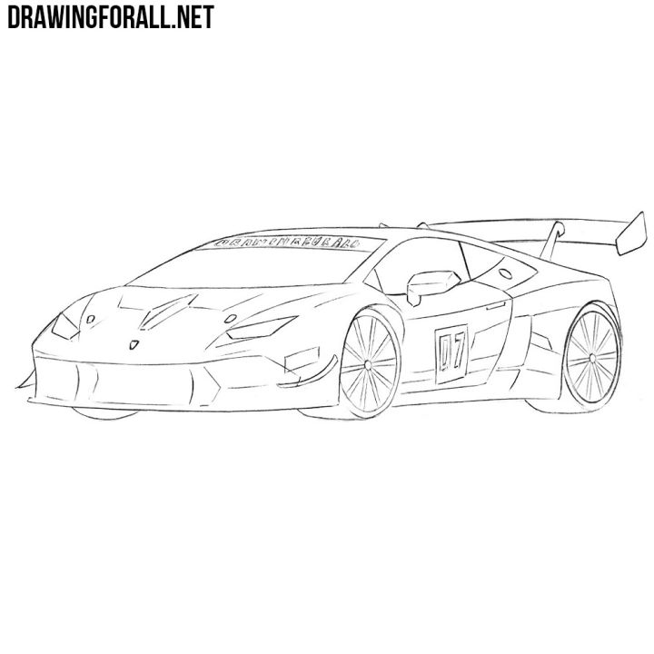 25 Easy Race Car Drawing Ideas - Draw a Race Car