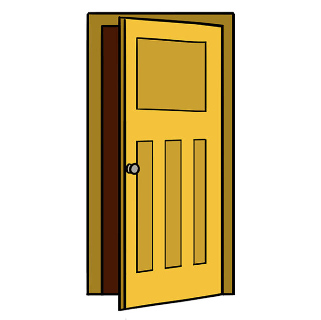 25 Easy Door Drawing Ideas - How to Draw a Door
