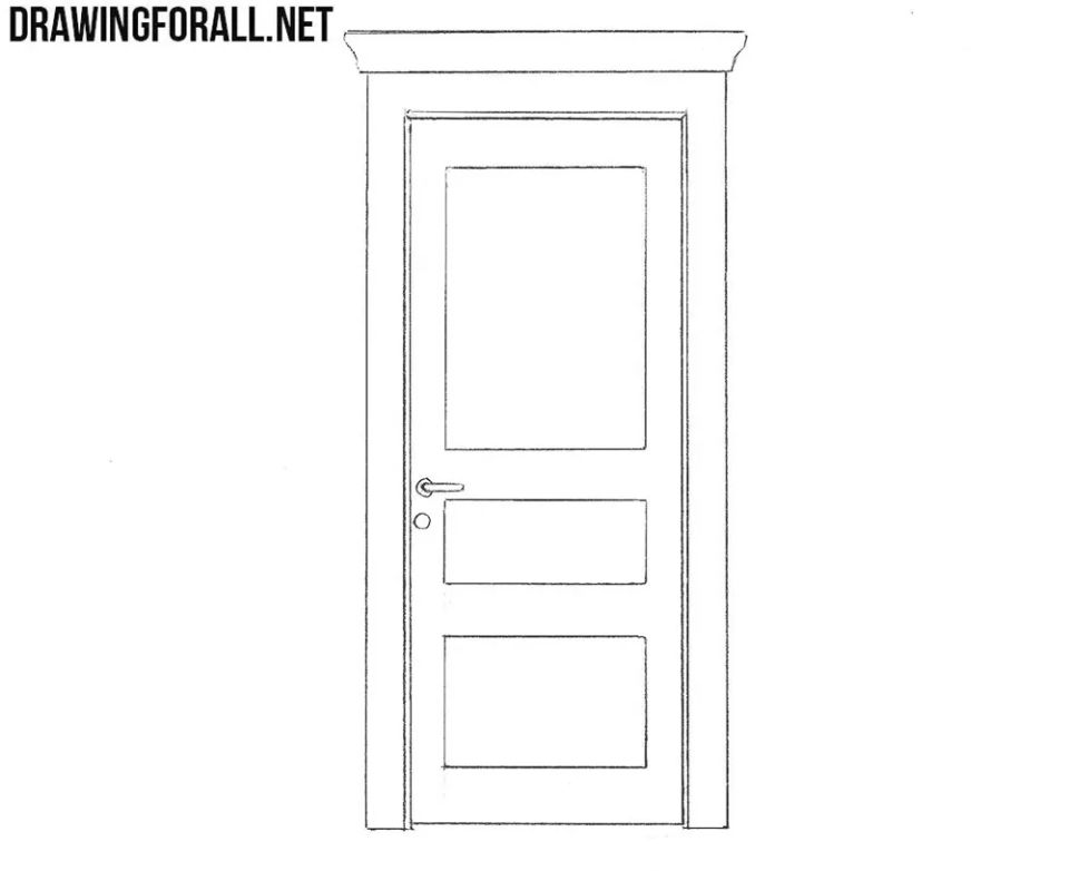 25 Easy Door Drawing Ideas - How to Draw a Door