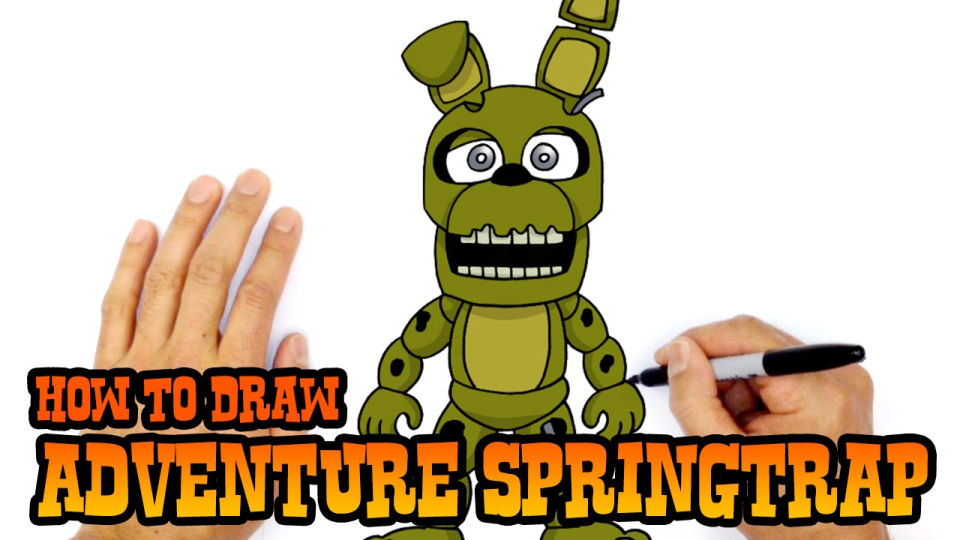 20 Easy Springtrap Drawing Ideas - How to Draw Springtrap