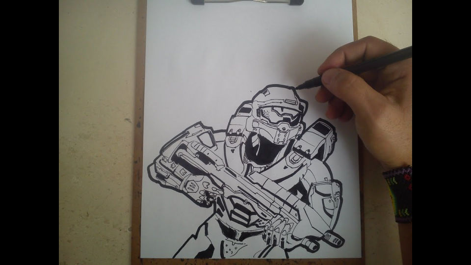 20 Master Chief Drawing Ideas - Draw Master Chief Halo