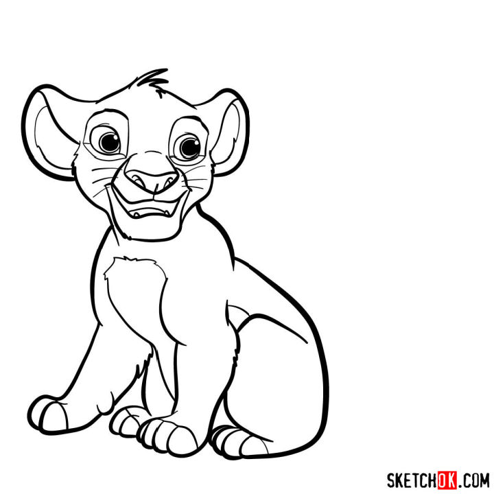 25 Easy Simba Drawing Ideas How To Draw Simba