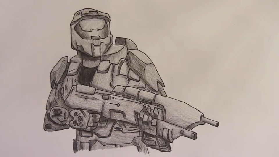 20 Master Chief Drawing Ideas - Draw Master Chief Halo