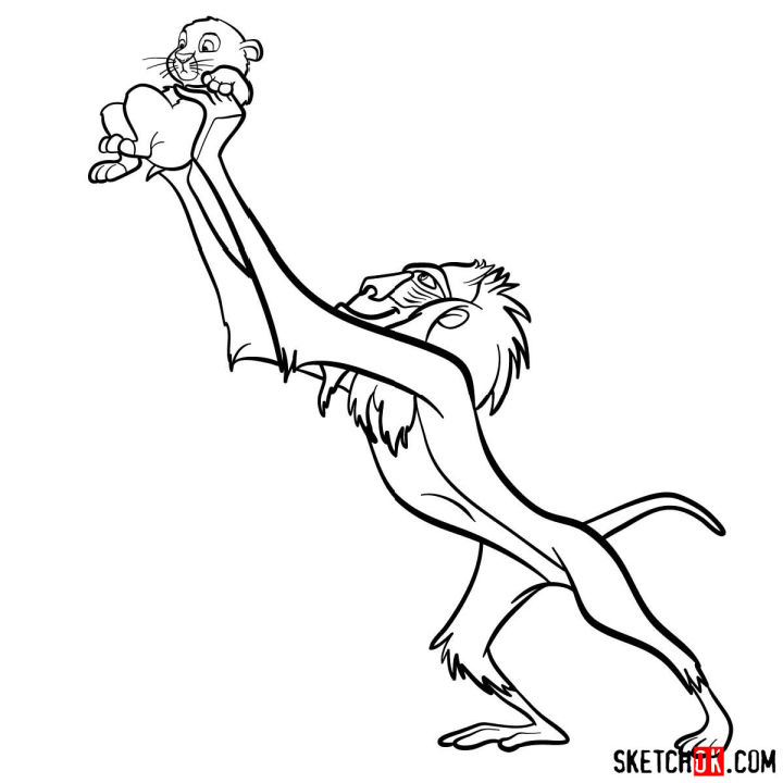 25 Easy Simba Drawing Ideas - How to Draw Simba
