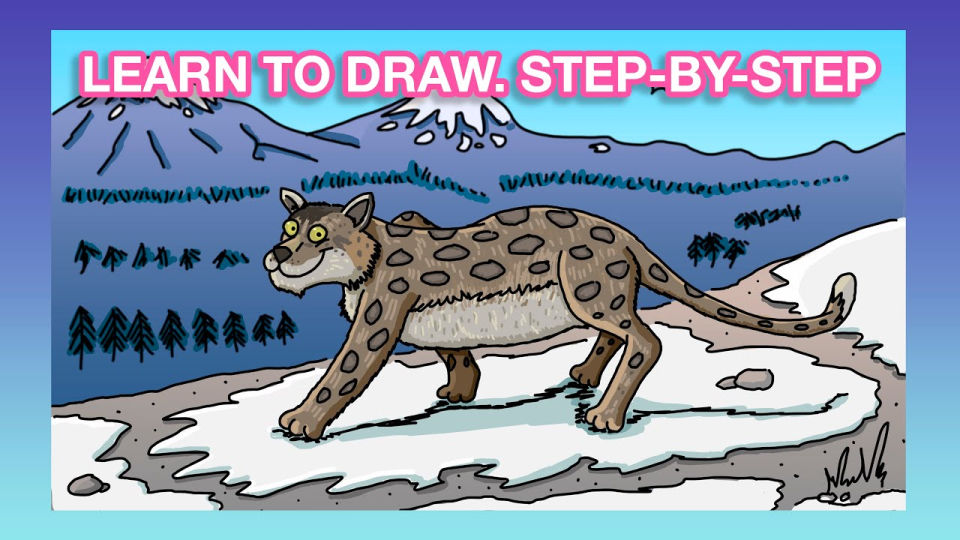 25 Easy Snow Leopard Drawing Ideas - How to Draw