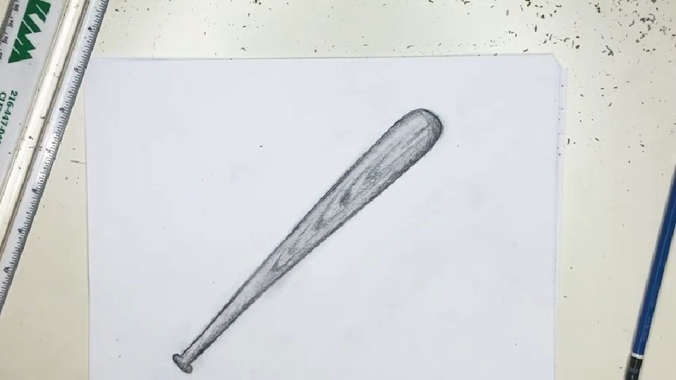 25 Easy Baseball Bat Drawing Ideas - How to Draw