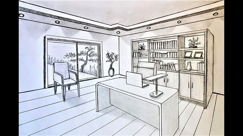 25 Easy Room Drawing Ideas - How to Draw a Room