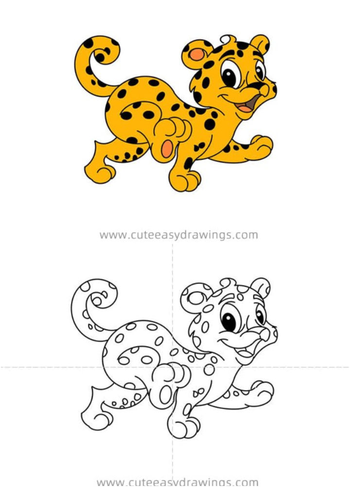 25 Easy Leopard Drawing Ideas - How to Draw
