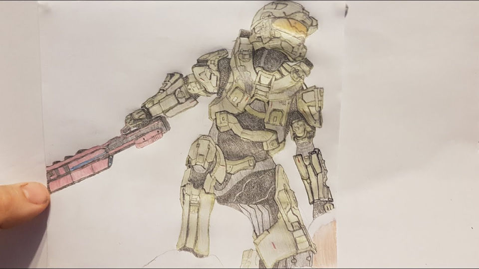 20 Master Chief Drawing Ideas - Draw Master Chief Halo