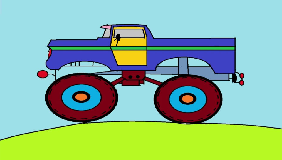 25 Easy Monster Truck Drawing Ideas - How to Draw