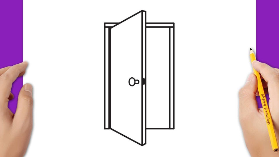 25 Easy Door Drawing Ideas - How to Draw a Door