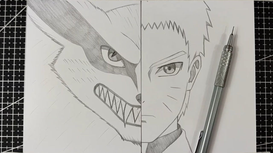 25 Easy Kurama Drawing Ideas - How to Draw Kurama