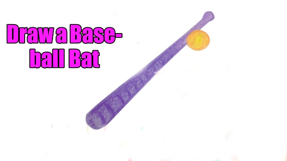25 Easy Baseball Bat Drawing Ideas - How to Draw