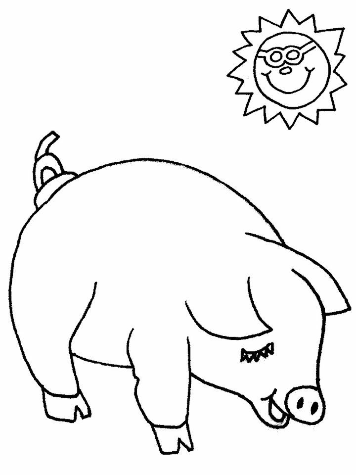 20 Free Pig Coloring Pages for Kids and Adults