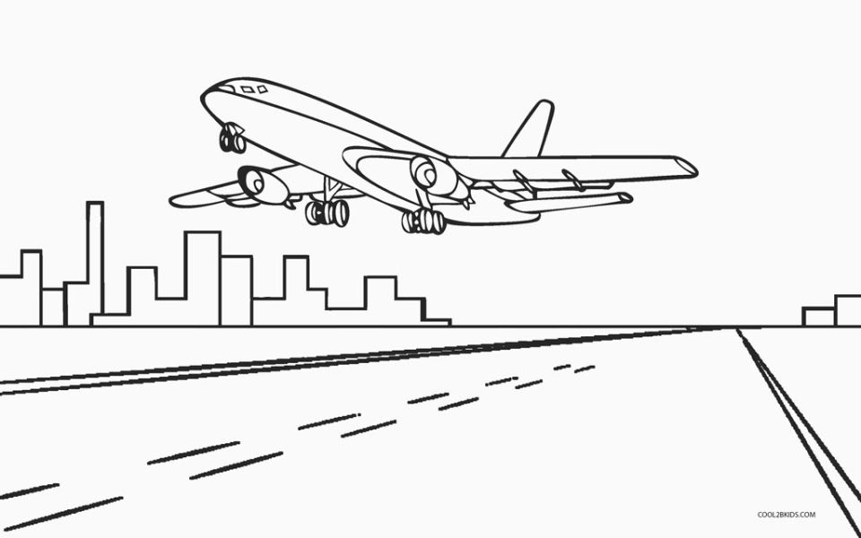 Samolot Kolorowanki Colouring Printable 747 Aeroplane Planes Druku ...