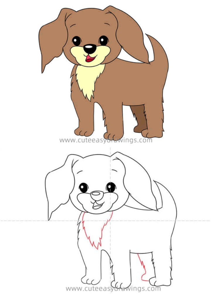 25 Easy Puppy Drawing Ideas - How to Draw a Puppy