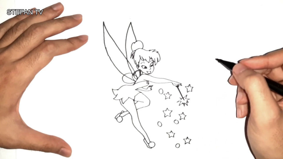 25 Easy Tinkerbell Drawing Ideas - How to Draw Tinkerbell