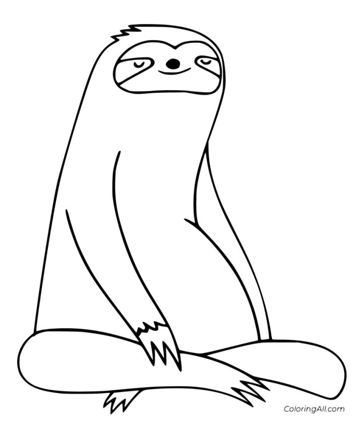 15 Free Sloth Coloring Pages for Kids and Adults