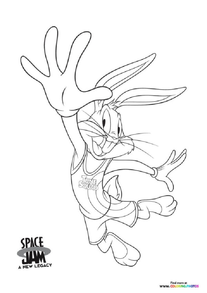 20 Free Space Jam Coloring Pages for Kids and Adults
