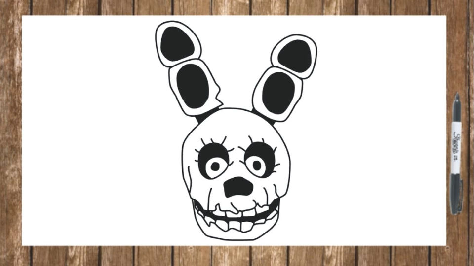 20 Easy Springtrap Drawing Ideas - How to Draw Springtrap