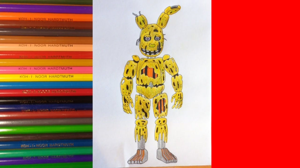20 Easy Springtrap Drawing Ideas - How to Draw Springtrap