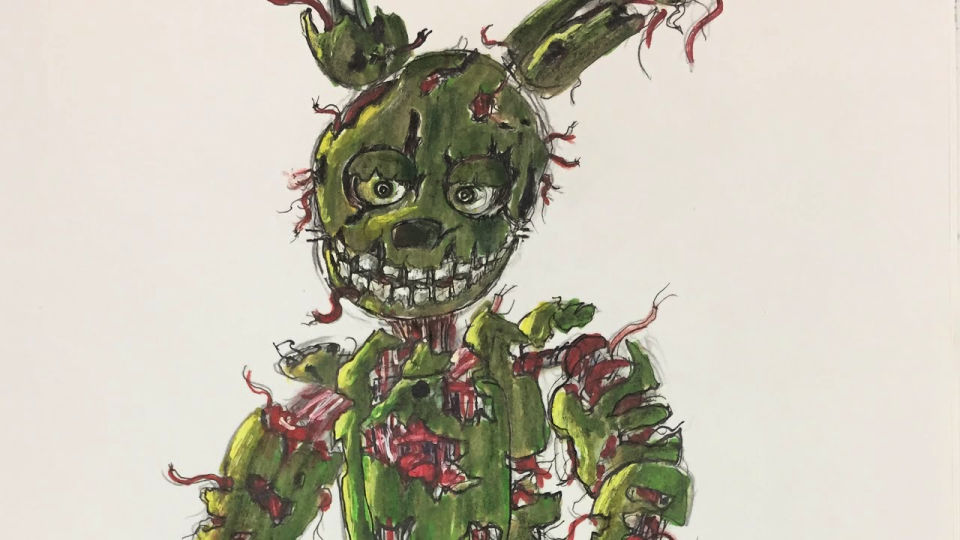 20 Easy Springtrap Drawing Ideas - How to Draw Springtrap