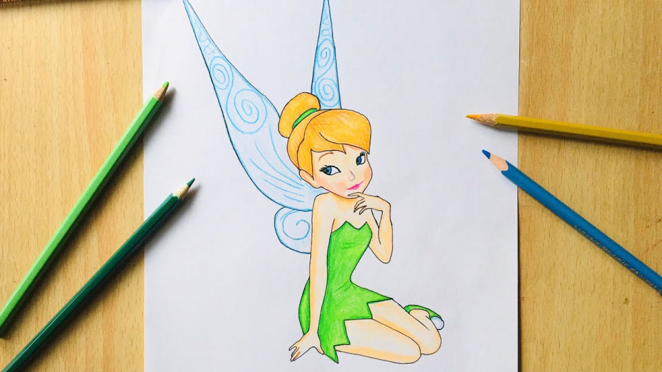 25 Easy Tinkerbell Drawing Ideas - How to Draw Tinkerbell