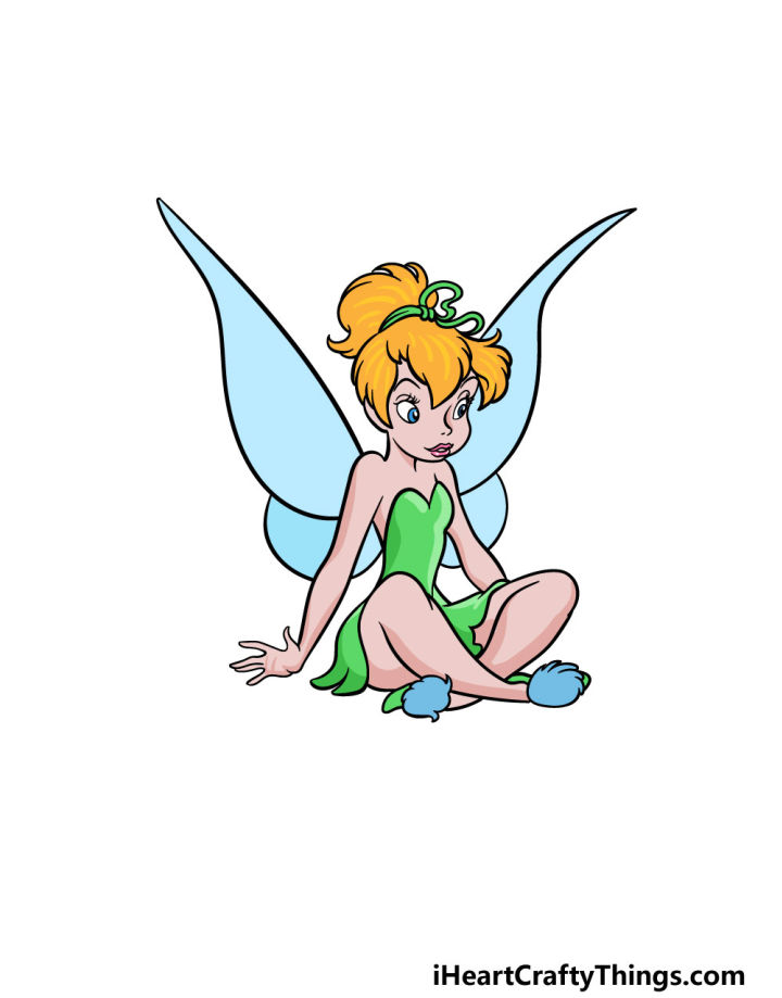 25 Easy Tinkerbell Drawing Ideas - How to Draw Tinkerbell