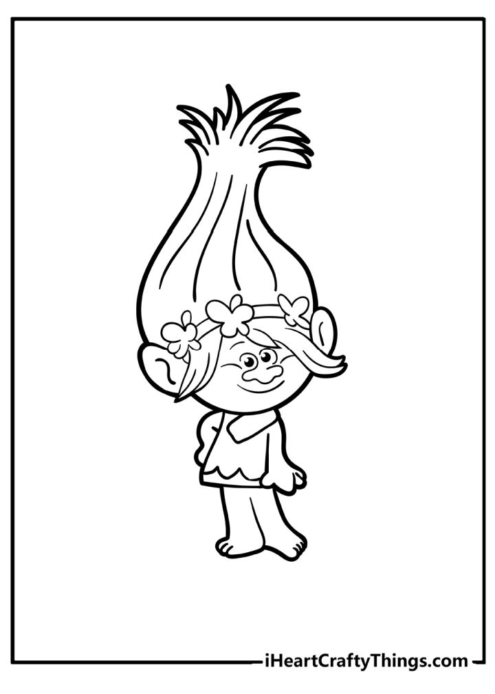 25 Free Trolls Coloring Pages for Kids and Adults