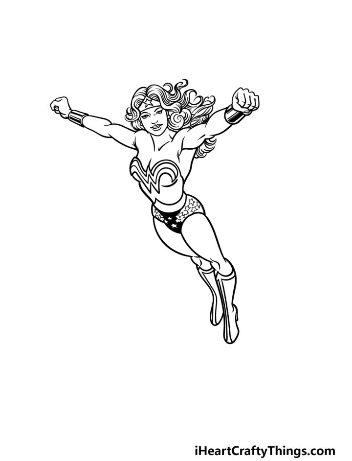 25 Easy Wonder Woman Drawing Ideas How To Draw 