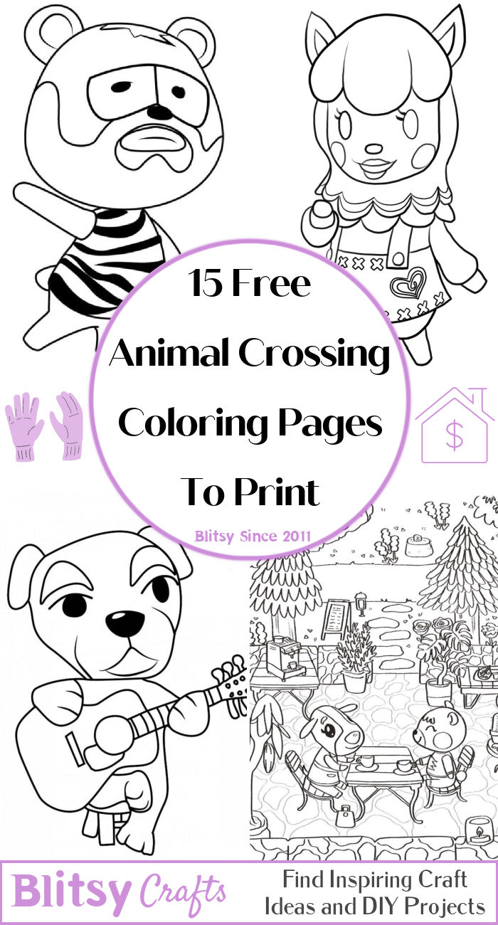 15 Free Animal Crossing Coloring Pages for Kids and Adults
