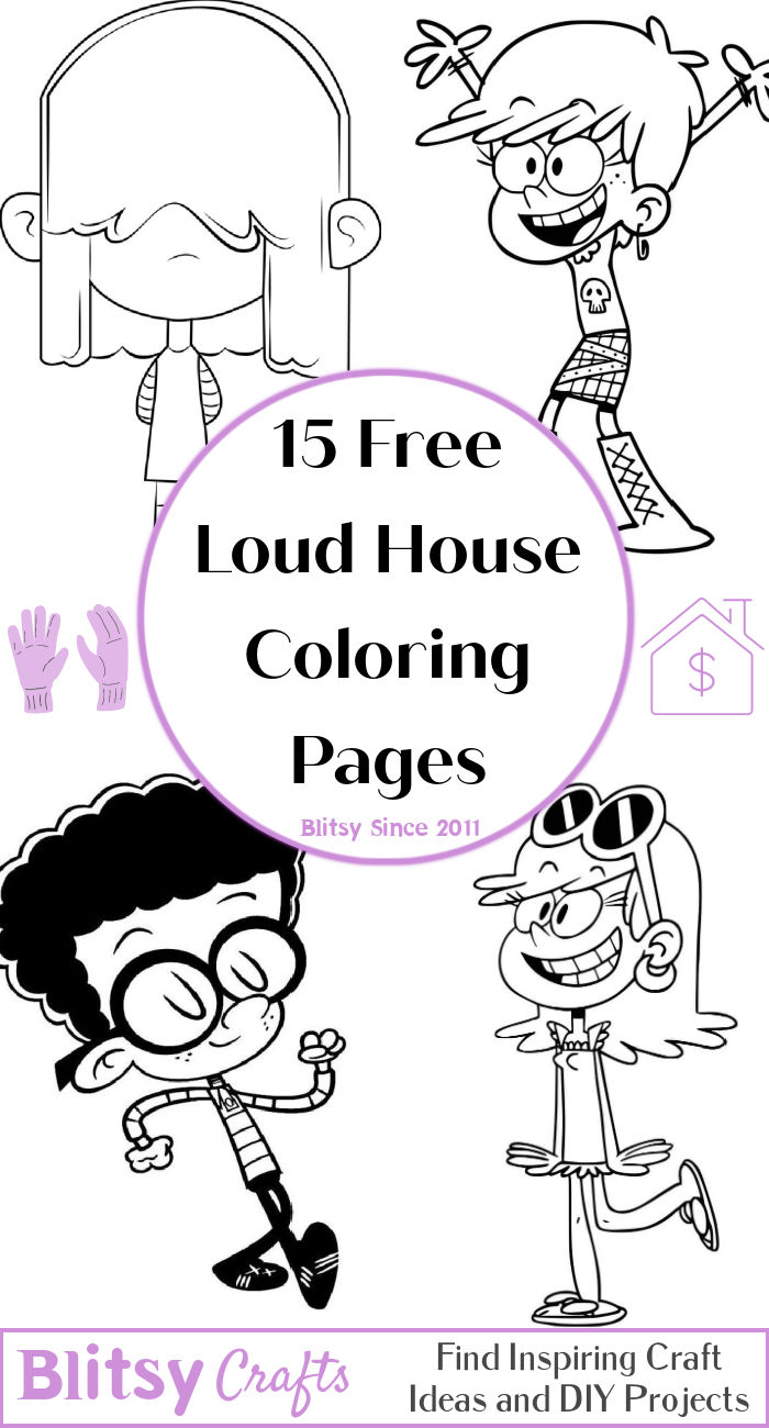 15 Free Loud House Coloring Pages for Kids and Adults