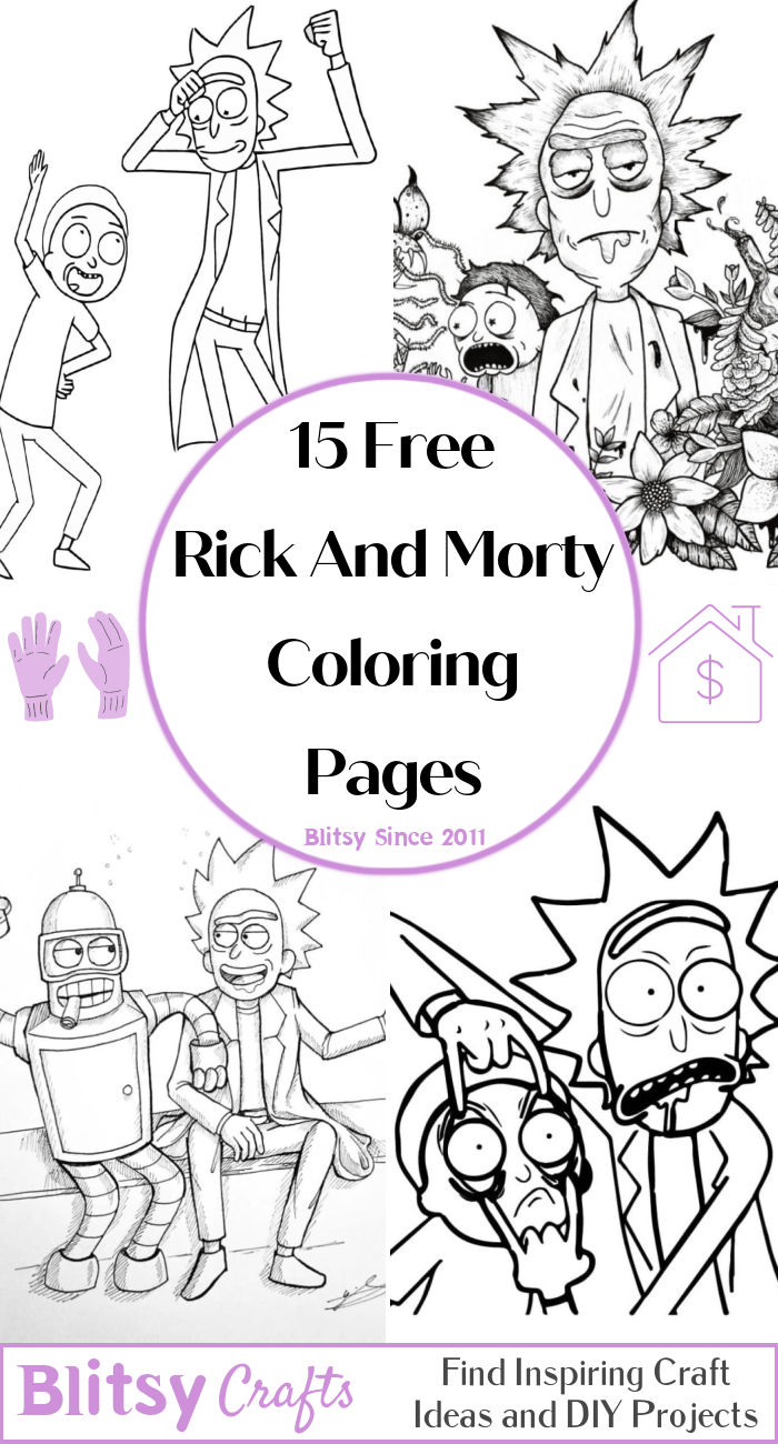 15 Free Rick and Morty Coloring Pages for Kids and Adults